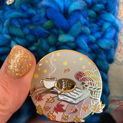 Limited Edition Autumn Row Counter Pin Hard Enamel Pin Knitters Flair ...