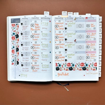 196 THIS MONTH Script Planner Stickers Handlettered by Hancanplan - Etsy