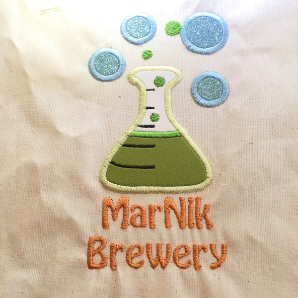 Science Beaker Applique Machine Embroidery Digital Design Chemistry ...