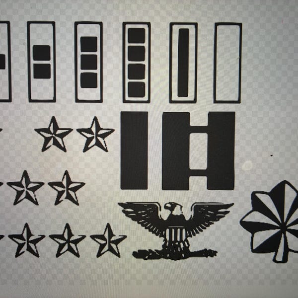 US Army Officer Rank Bundle - Veteran Svg - Army Rank Png -1LT - Cpt ...
