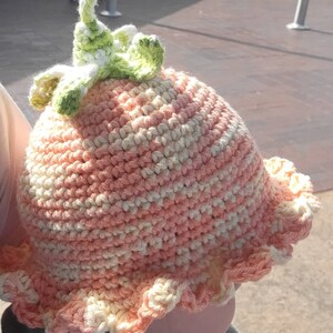 Crochet Pattern for Flower Fairy Primrose Hat Now in 5 Sizes Baby to ...