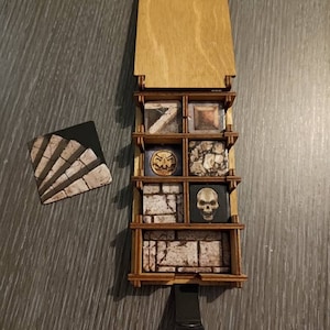 Dice Holder and Dice Roller Scroll in Wood and Leather for - Etsy