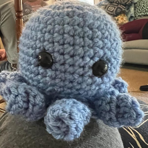 No-sew-octo Crochet Pattern Amigurumi Mini Octopus Pocket Octo - Etsy