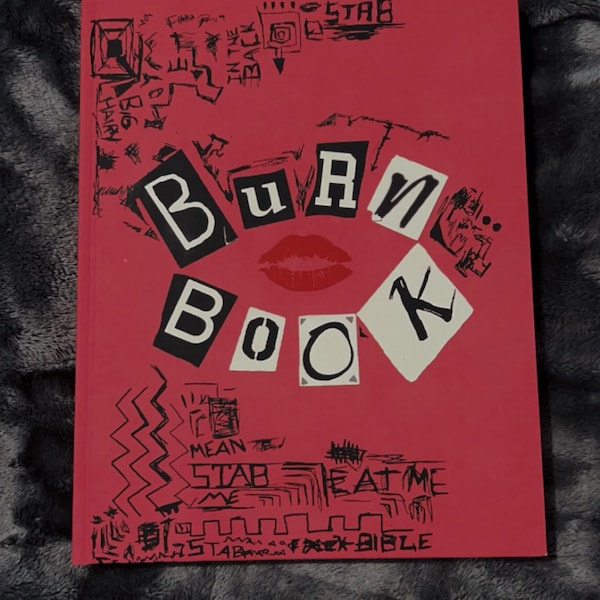Burn Book Replica (BLANK or MOVIE VERSION, 8.5x11, Matte Hardcover) - Etsy