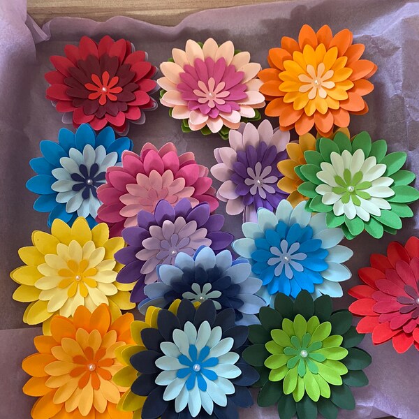 Paper Flower Handmade Single 20x Unique Paper Flower Designs Eco ...