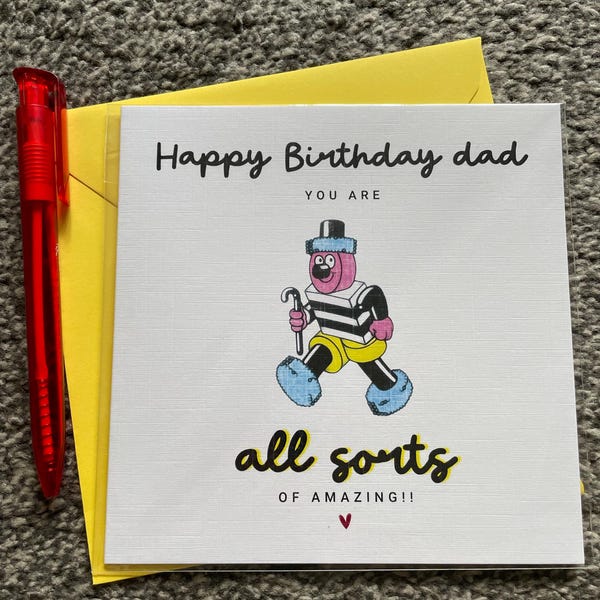 Senna Birthday Card, Personalised Card, Card for Son, Card for Grandson ...