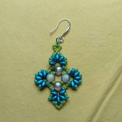Dakota Beaded Earrings Pattern, Dbbeadingdesigns, PDF, Beading Tutorial ...