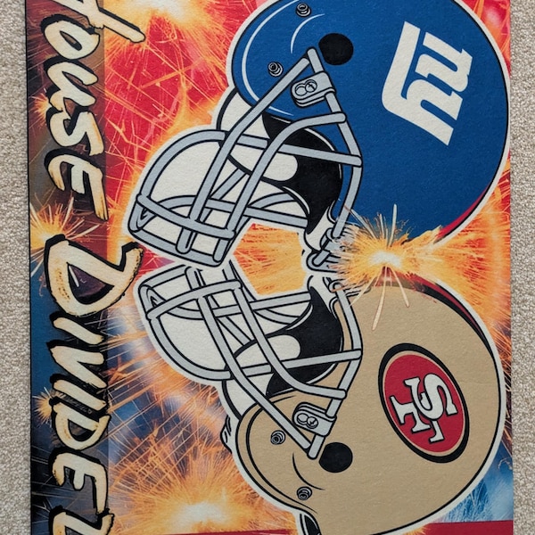 Personalized House Divided Doormats, Custom Any Team Football Divided ...