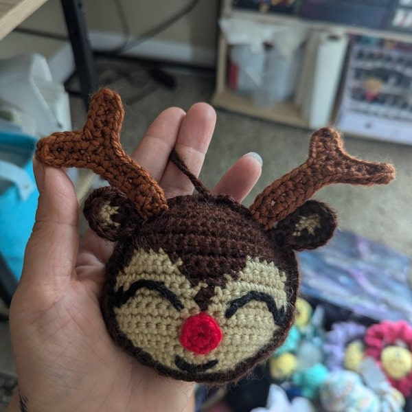 Rudolph Ornament Crochet Pattern - Etsy