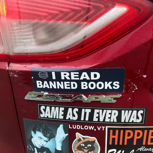 I Read Banned Books, Bumper Sticker, - Etsy
