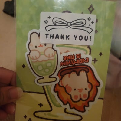 Funny Bunny Vinyl Stickers Die-cut Matte Vinyl Sticker 3 - Etsy