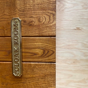 Solid Brass loo Door Sign in a Choice of Three - Etsy