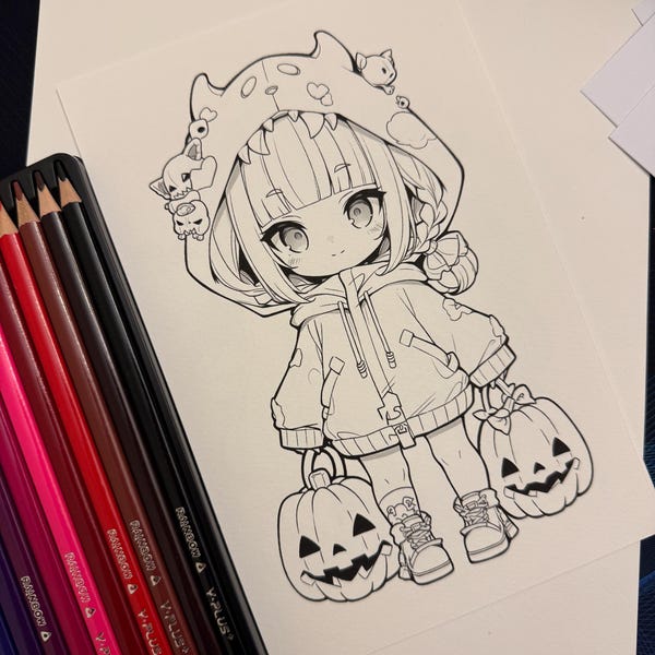 Anime Queens and Kings Coloring Book 70 Page Manga Fantasy Coloring ...