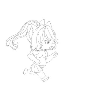 Procreate Chibi Base, Chibi Pose, Anime Chibi Stamp Guide, Chibi ...