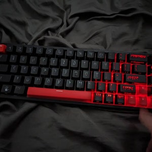 Daedric Font Backlit Keycap Set top Print Only or Top and Front Side ...