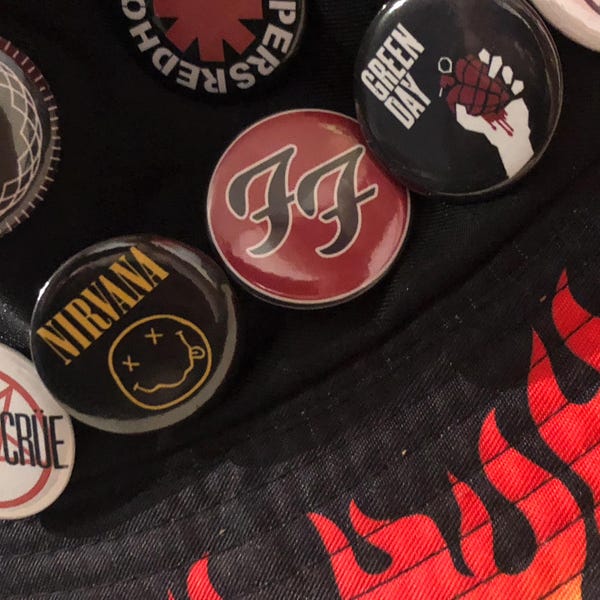 Rock Band Pins, Band Pins, Rock Pins - Etsy