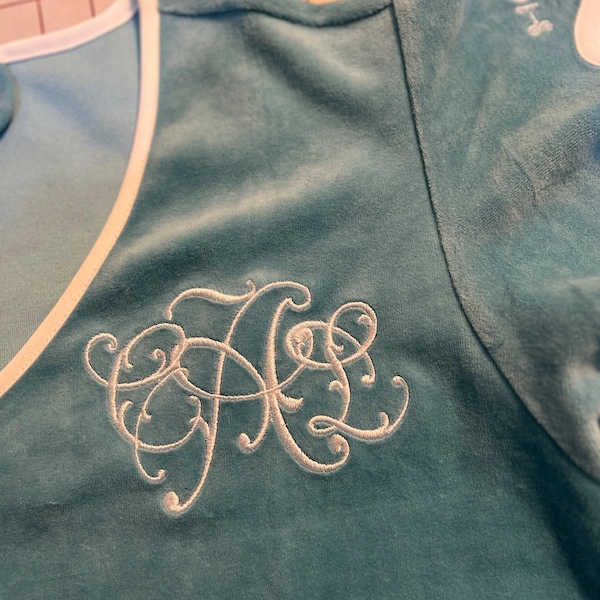 4 Sizes Ella Lorraine Vintage Damask Monogram, Machine Embroidery Font ...
