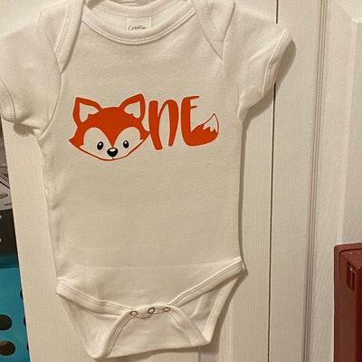 Fox First Birthday SVG, PNG, DXF First Birthday Outfit, One Wild Year ...