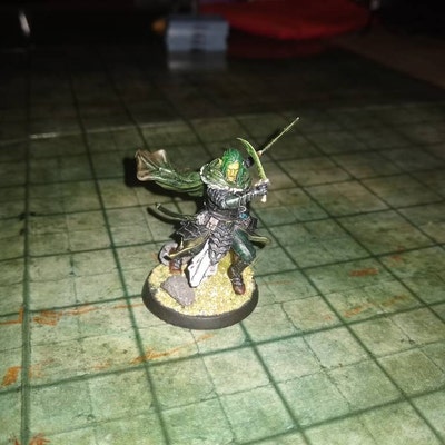 Famous Dark Elf Ranger With Twin Scimitars 28mm, 32mm Scales Also 50mm ...