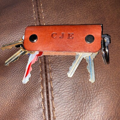 Luxury Leather Key Holder, Leather Key Chain, Leather Key Wallet ...
