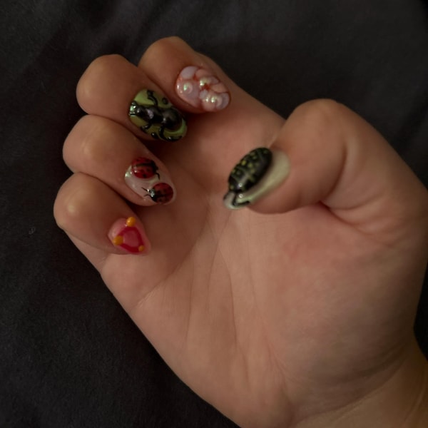 Nature-inspired Insect Press on Nails | Cute Beetle & Ant Nails ...
