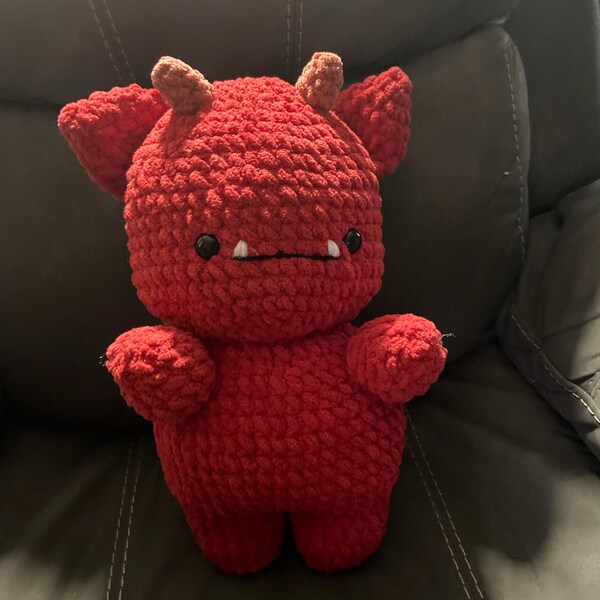 Crochet Pattern Chubby Devil Monster // Demon Crochet Pattern // Cute ...