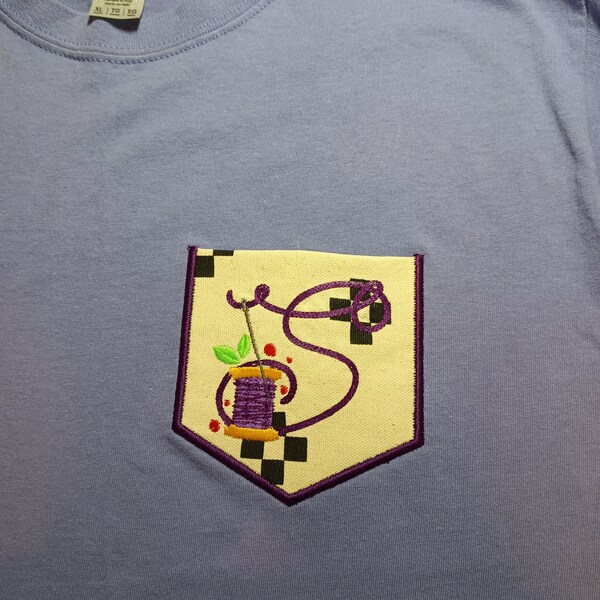 Applique Pocket Machine Embroidery Design - 10 Sizes - Instant Download ...