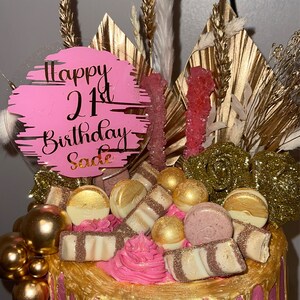 Gold Palm Spear Cake Topper - Etsy