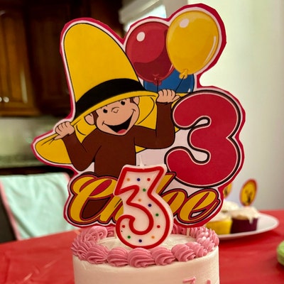 Printable Cake Topper, Personalized Birthday Party Cake Topper ...