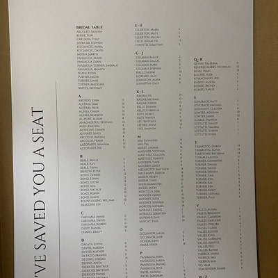 Arch Table Menu Placecard Wedding Menus, Place Cards Personalised ...