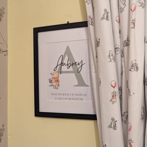 Winnie the Pooh Personalised Name Print Winnie the Pooh Nursery New ...