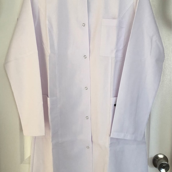 White Lab Coat, Anti-wrinkle Lightweight Doctor Dentist Surgeon ...