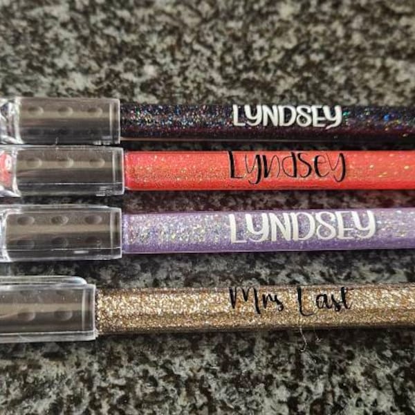 RSVP Personalized Glitter Ball Point Pen - Etsy