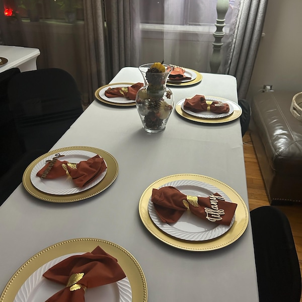 Wedding Place Card Names, Wooden Table Setting Name Signs,personalized ...