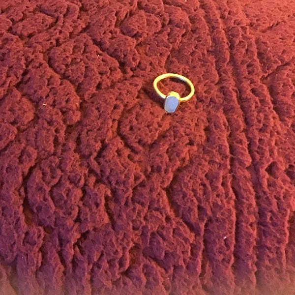 Venetian Glass Intaglio Virgin Mary Silver Ring: Tumble Ring, Vintage ...