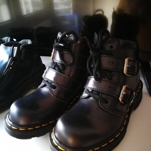 GRIPFAST Vintage 90's, 10 Hole Steel Toe, Men's Black Boots, Commando ...