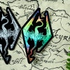 Elder Scrolls Skyrim Dragon Sticker Holographic Vinyl - Etsy