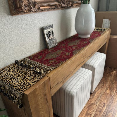 Animal Print Table Runner Tiger and Leopard Custom Handmade Designs - Etsy