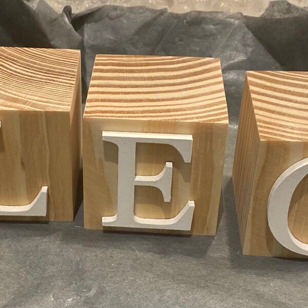 Custom Baby Name Baby Blocks, Baby Name Blocks Baby Shower, Baby Name ...