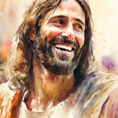 Smiling Christ Jesus Laughing Jesus Smiling Picture of Jesus Jesus ...