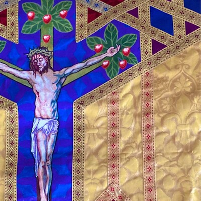 Embroidered Liturgical Icon of the Most Holy Theotokos Life-giving ...