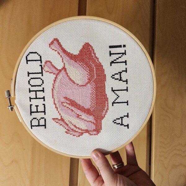 Behold! A Man! Philosophy Digital Cross Stitch Pattern - Etsy