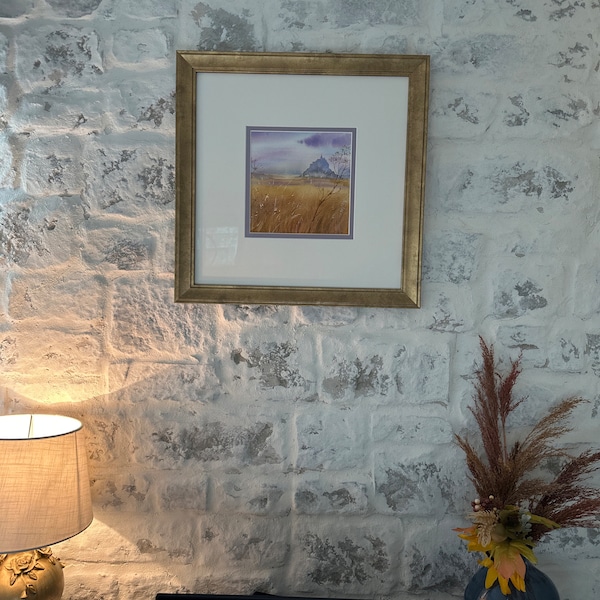 France Original Watercolor Painting Provence Artwork Provencal Town Aix ...
