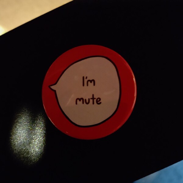 I’m Mute - Non-verbal - Pin Badge Button - Etsy