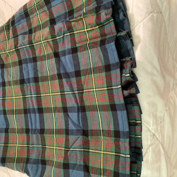 Muir Moore Tartan 8 Yard Scottish Kilt for Men 16 Oz Home Spun Wool ...