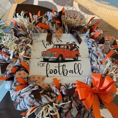Fall is for Football Sign, Fall Sign, Truck Sign, Wreath Sign, Craft ...