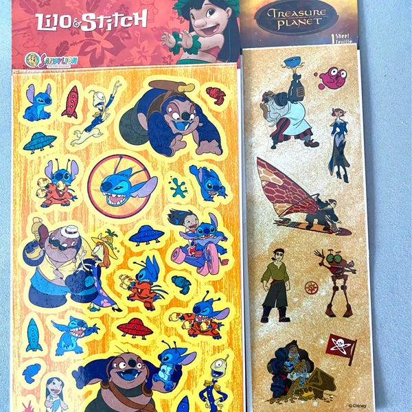 Vintage Stickers Treasure Planet Sandylion - Etsy