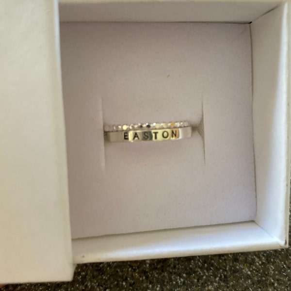 Script Name Ring, Sterling Silver Personalized Rings, Personalized ...
