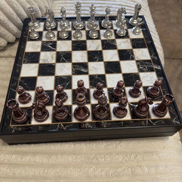Chess Board With Figures - Custom Chess Set for Husband - Valentines ...
