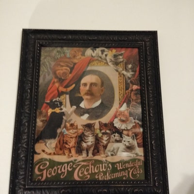 Cat Poster Cirque Acrobat Print Circus Poster Circus Decor - Etsy